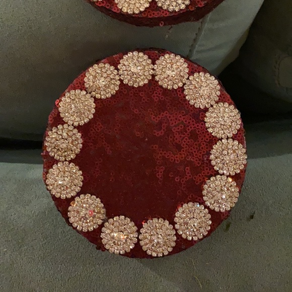 Party Supplies | 8 Backdrop Curtain Tiebacks Burgundymaroon With Rose ...